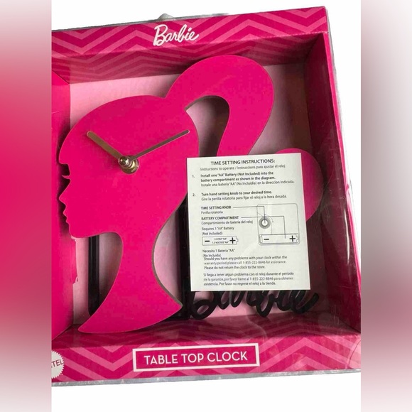 Mattel | Wall Decor | Nwt Barbie Table Top Clock | Poshmark